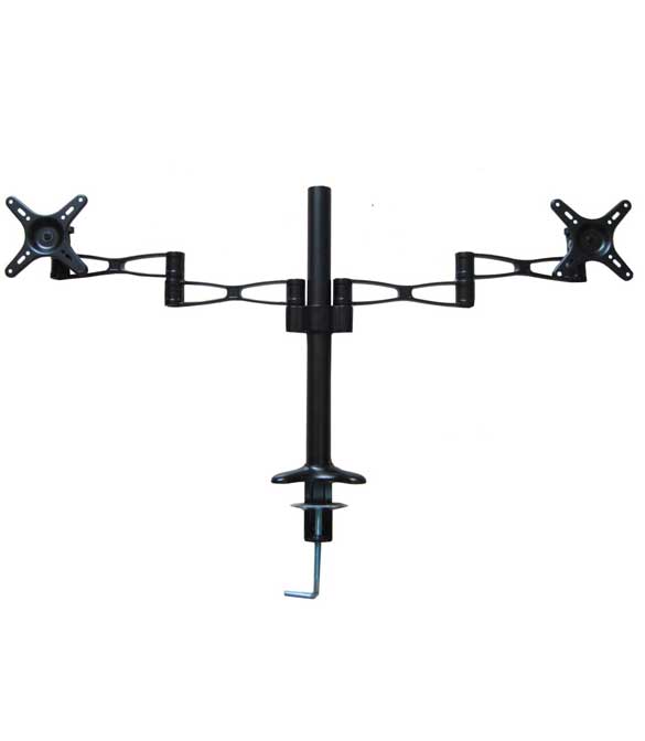 Desk Dual Screen Mount Stand Extendable Arm Monitor – Al-Samman